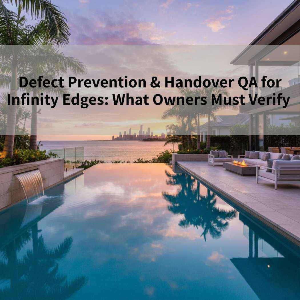 Infinity Edge Pool Handover Checklist And QA Gold Coast