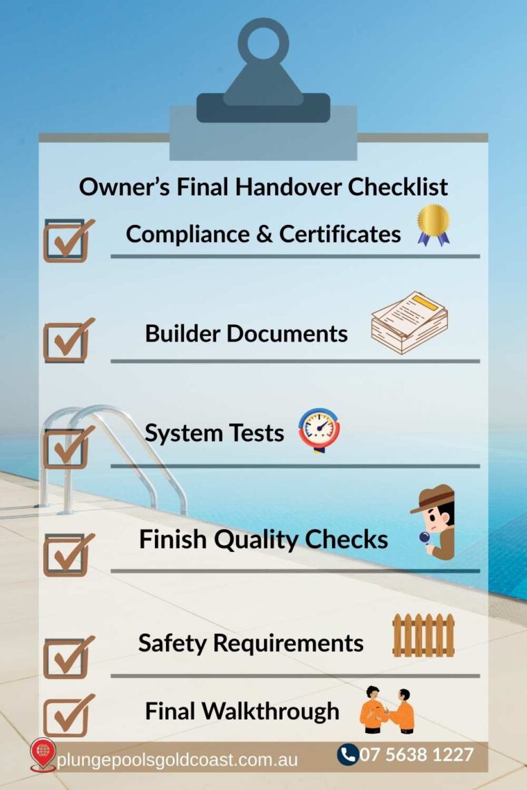 Infinity Edge Pool Handover Checklist And QA Gold Coast